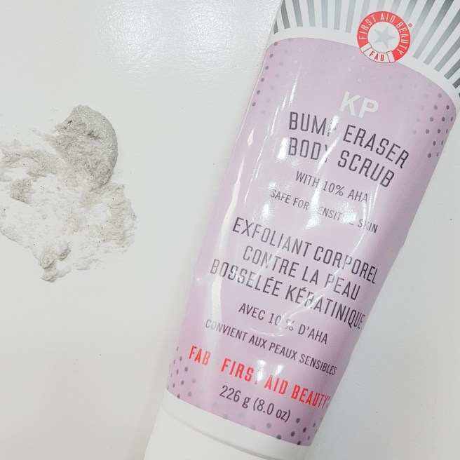 First Aid Beauty KP Bump Eraser Body Scrub Review | Raiyne On Beauty